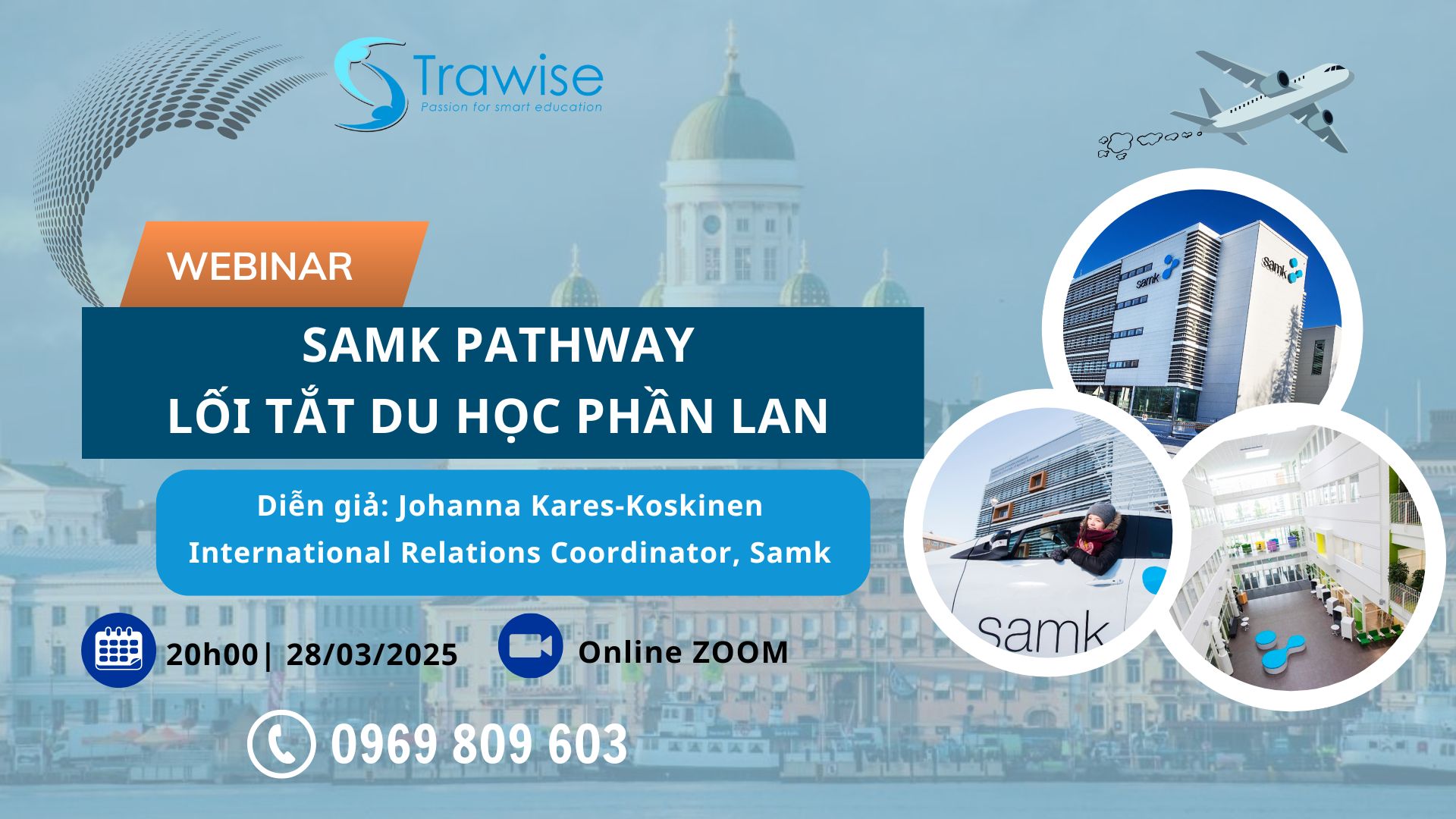 WEBINAR: Lối tắt du học Phần Lan cùng Samk Pathway - Du học Trawise